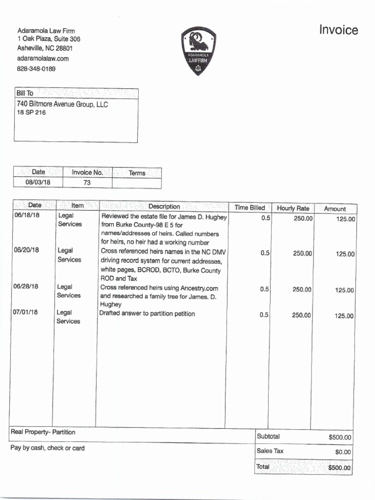 Adaramola Invoice | PDF