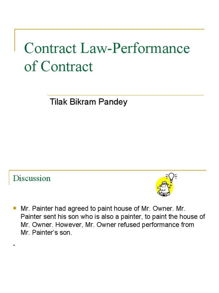 Essential Guide to Performance of Contracts | PDF | Legal Liability ...