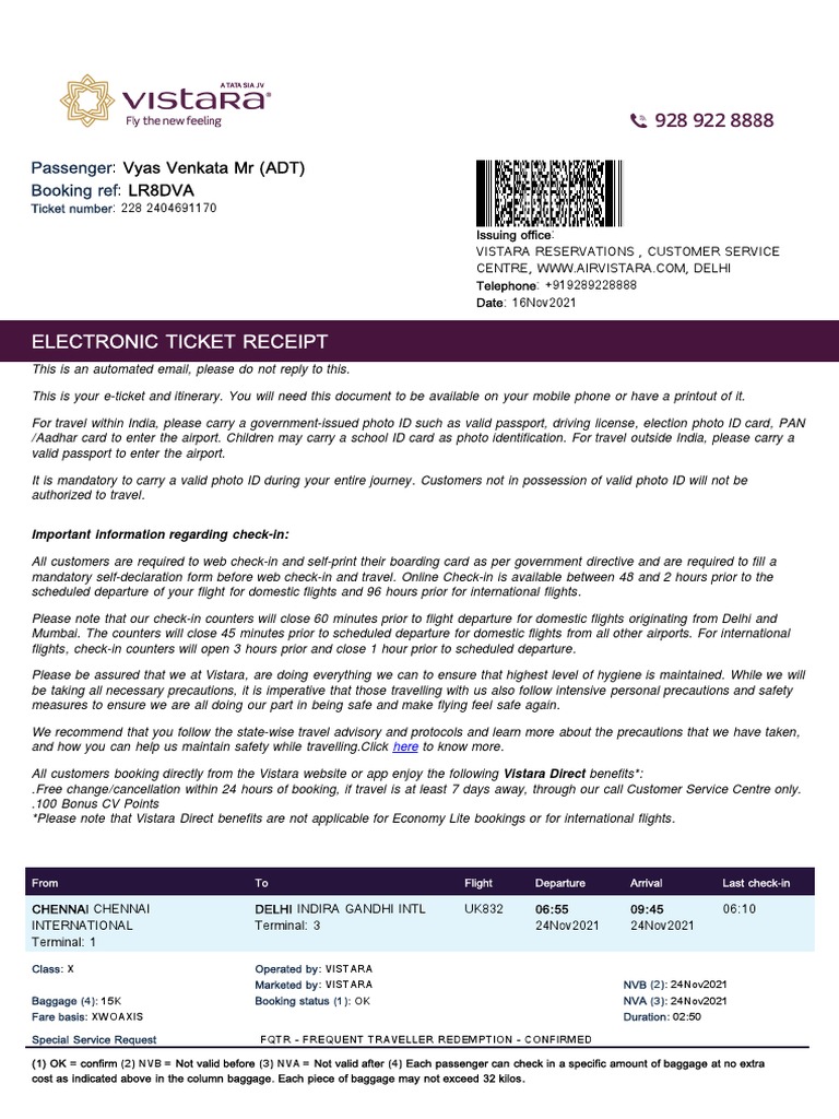 Your Electronic Ticket-EMD Receipt | PDF | Credit Card | Business Class