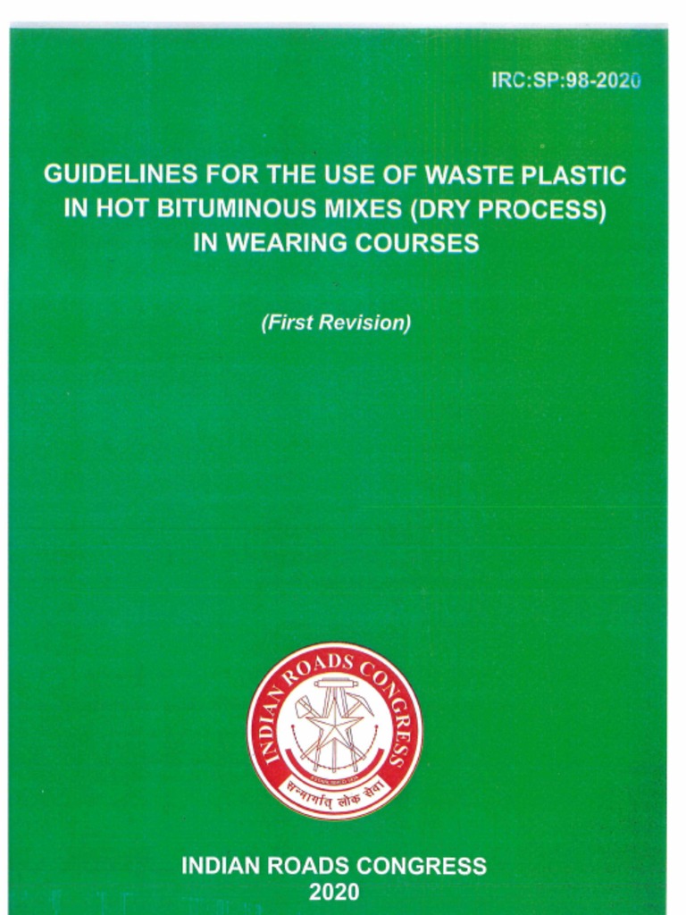 IRC-SP-98-2020 Waste Plastic Code | PDF
