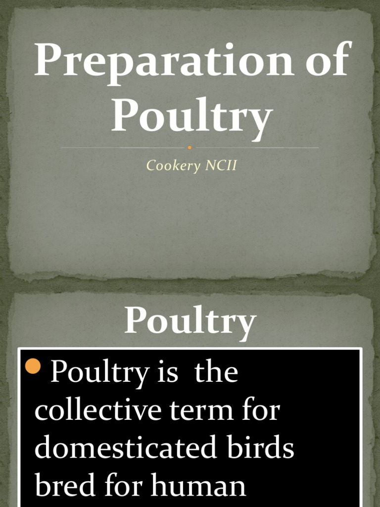 Poultry Preparation and Cooking Guide | PDF | Poultry | Animal Death