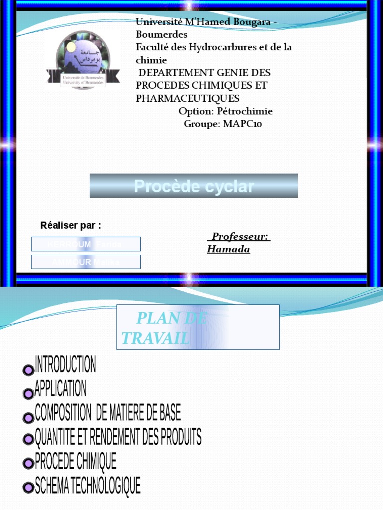 7 Procédé Cyclar | PDF | Chimie | Méthane