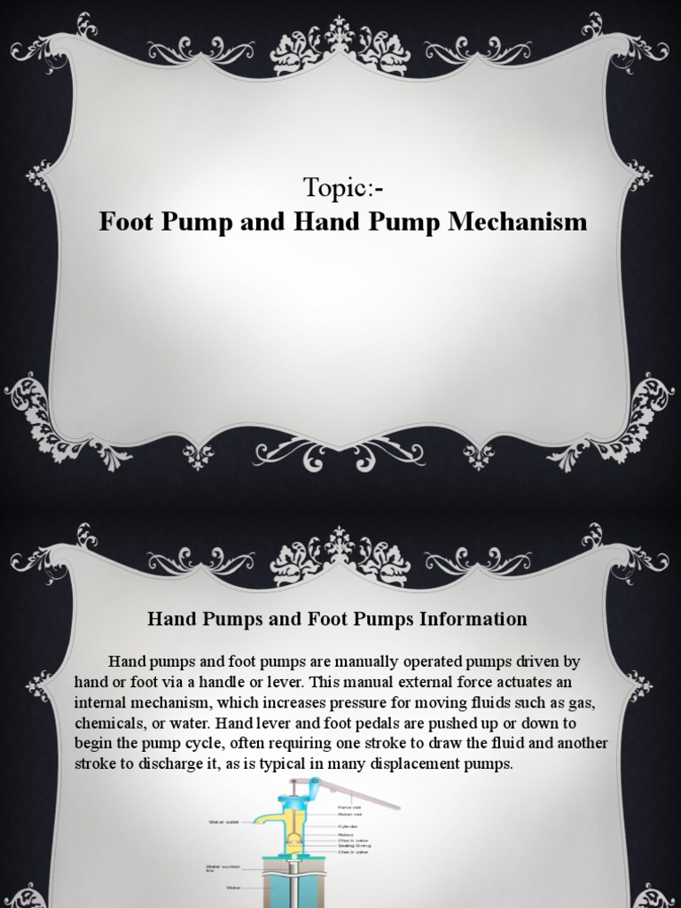 Foot Pump and Hand Pump | PDF | Pump | Piston