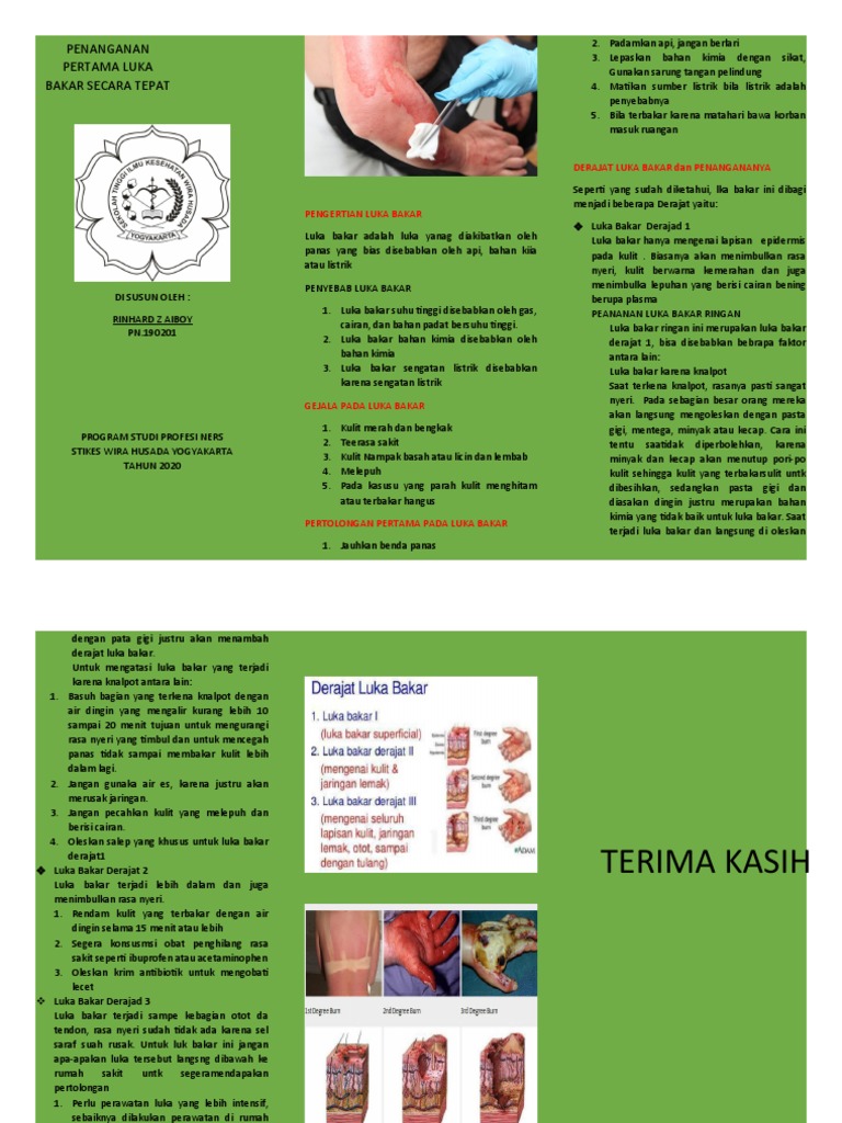 Leaflet Luka Bakar | PDF