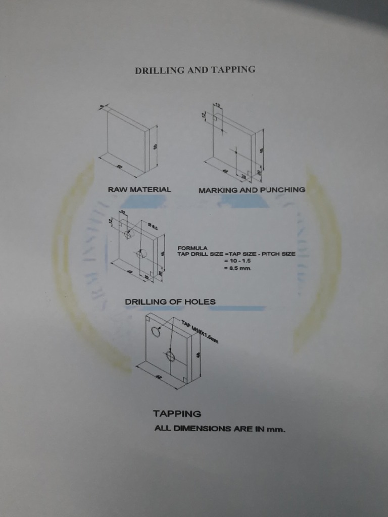 Drilling and Tapping | PDF | Drilling | Mechanical Engineering