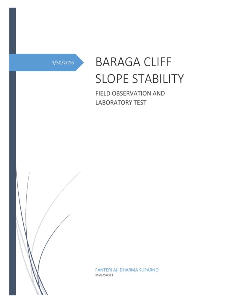 Baraga Cliff Slope Stability | PDF | Erosion | Beach