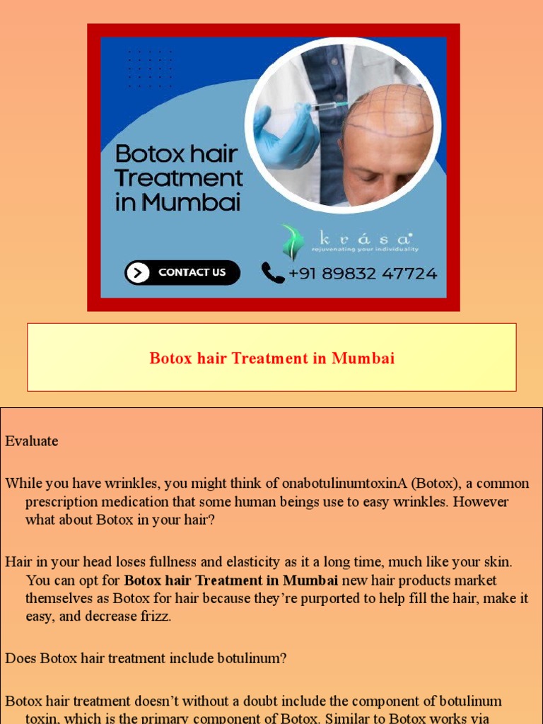 Botox Hair Treatment in Mumbai | PDF | Botulinum Toxin | Wrinkle
