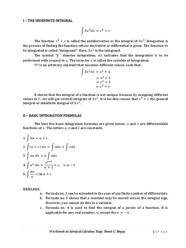 Workbook in Integral Calculus 1-2 | PDF | Trigonometric Functions ...