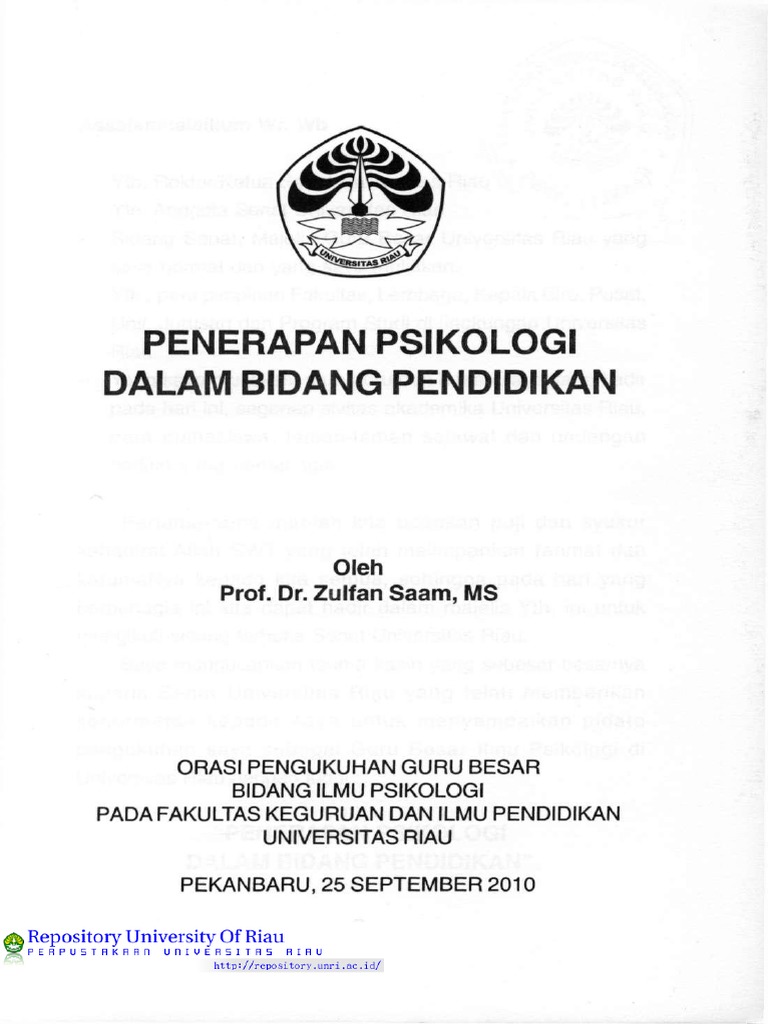 Prof. Dr. Zulfan Saam, MS | PDF