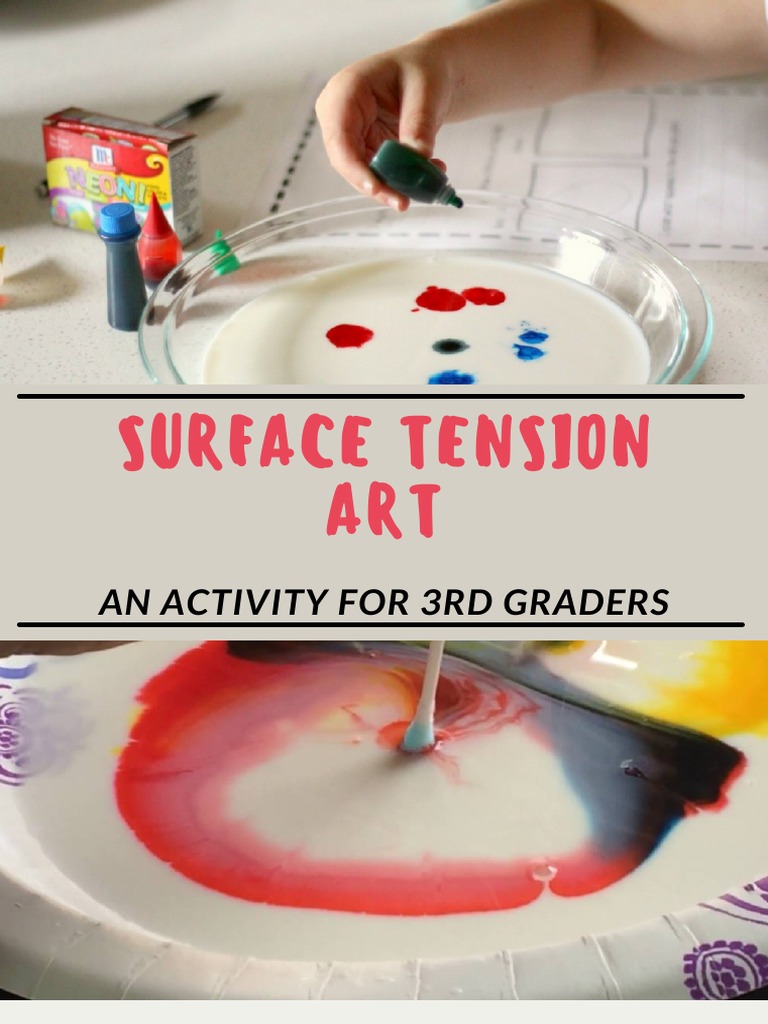 Surface Tension ART: An Activity For 3Rd Graders | PDF | Surface ...