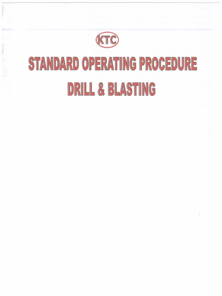 SOP Blasting | PDF