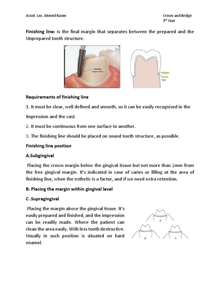 Finishing Line Requirements and Types | PDF | Health Sciences ...