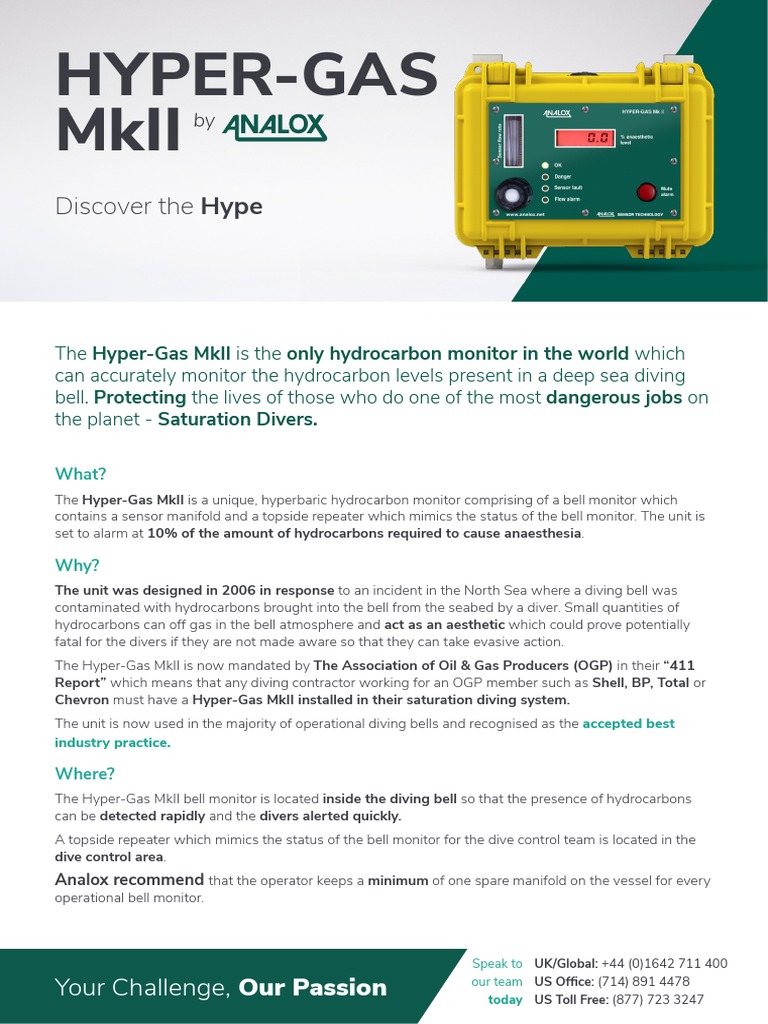 Hyper-Gas Mkii: Discover The Hype | PDF | Underwater Diving