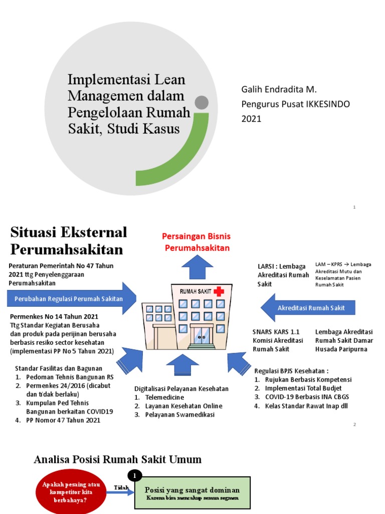 Implementasi Lean Managemen Dalam Pengelolaan Rumah Sakit | PDF