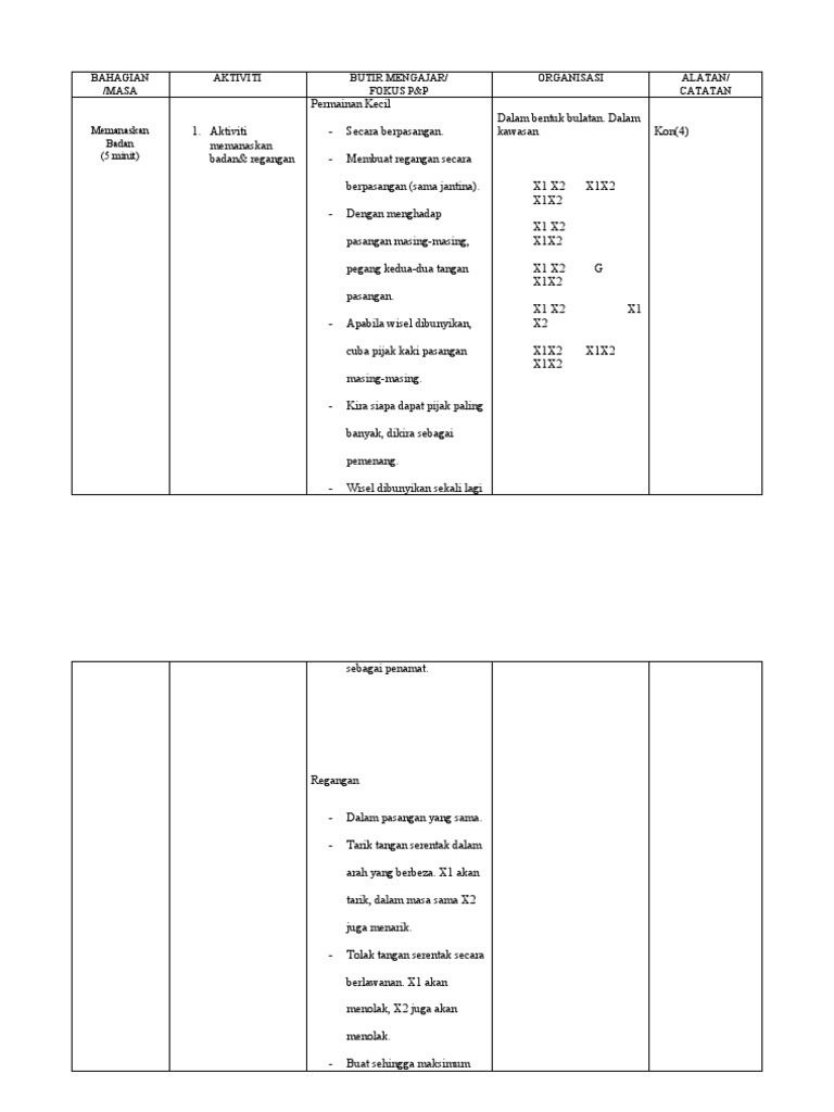 Contoh Latihan Kemahiran Olahraga | PDF