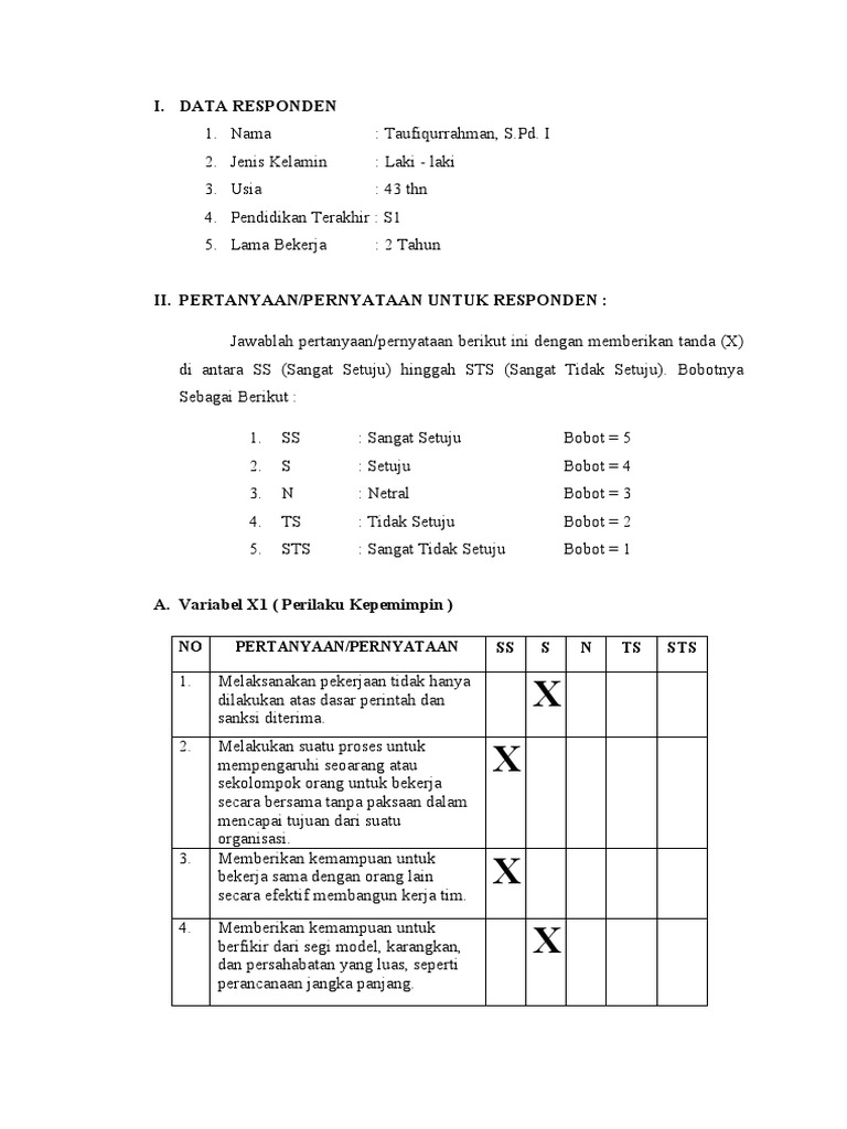 Data Responden 20 | PDF