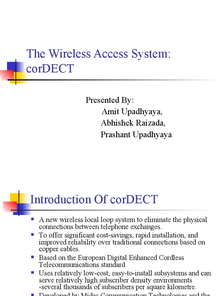 The Wireless Access System | PDF | Wireless | Computer Science