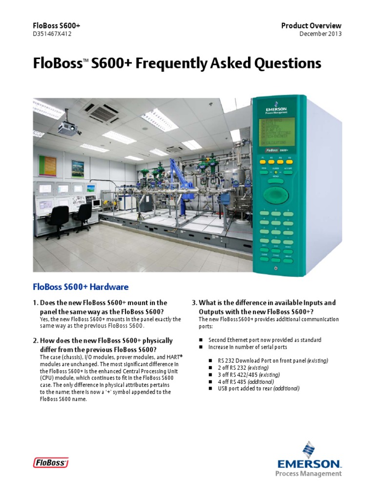 Floboss S600+ Frequently Asked Questions | PDF | Ethernet | Input/Output