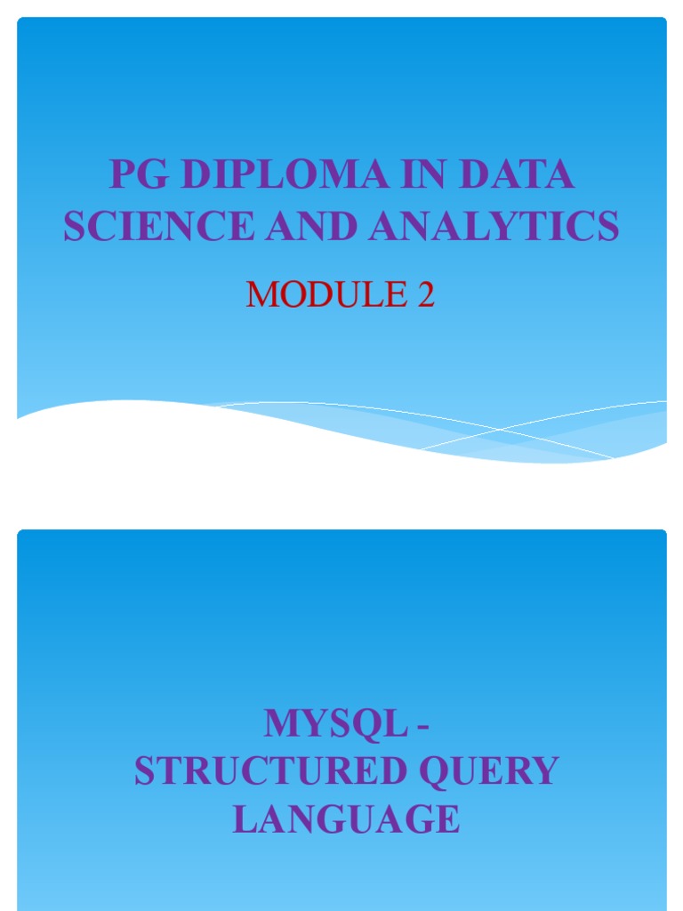 Mysql PPT 1 | PDF | Databases | My Sql