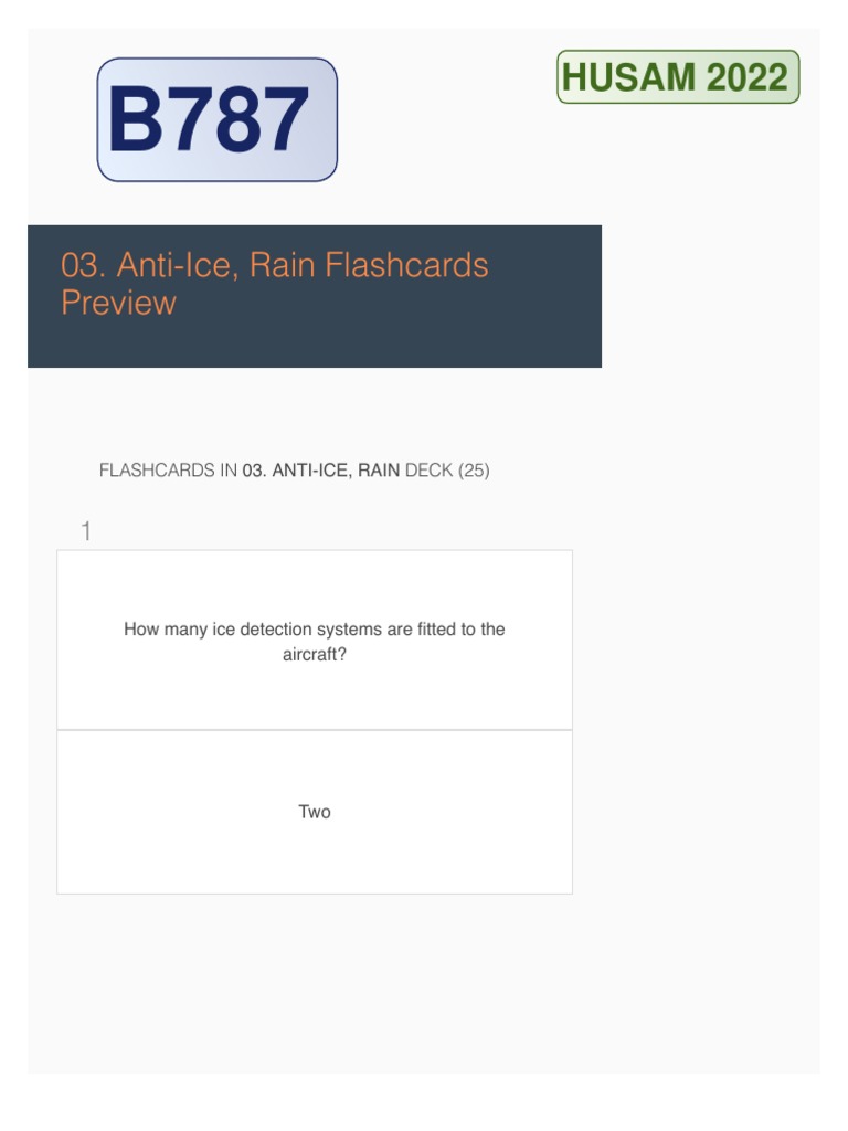 B787 Anti-Ice System Overview | PDF | Technology & Engineering