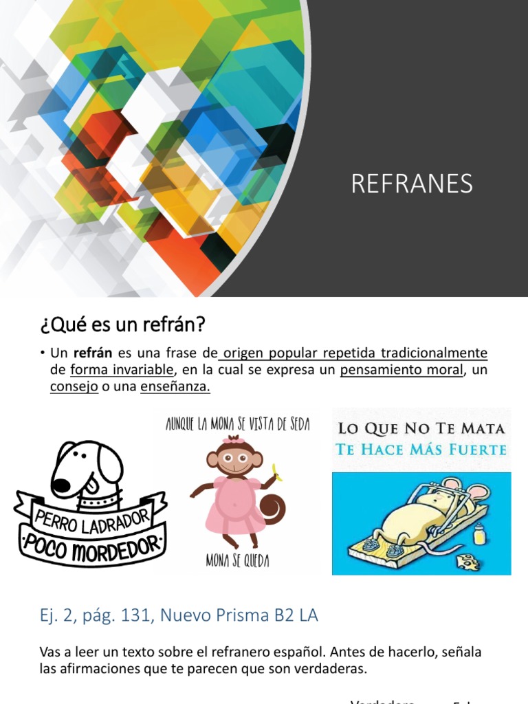 6B4 Refranes | PDF | Lingüística | Comunicación humana