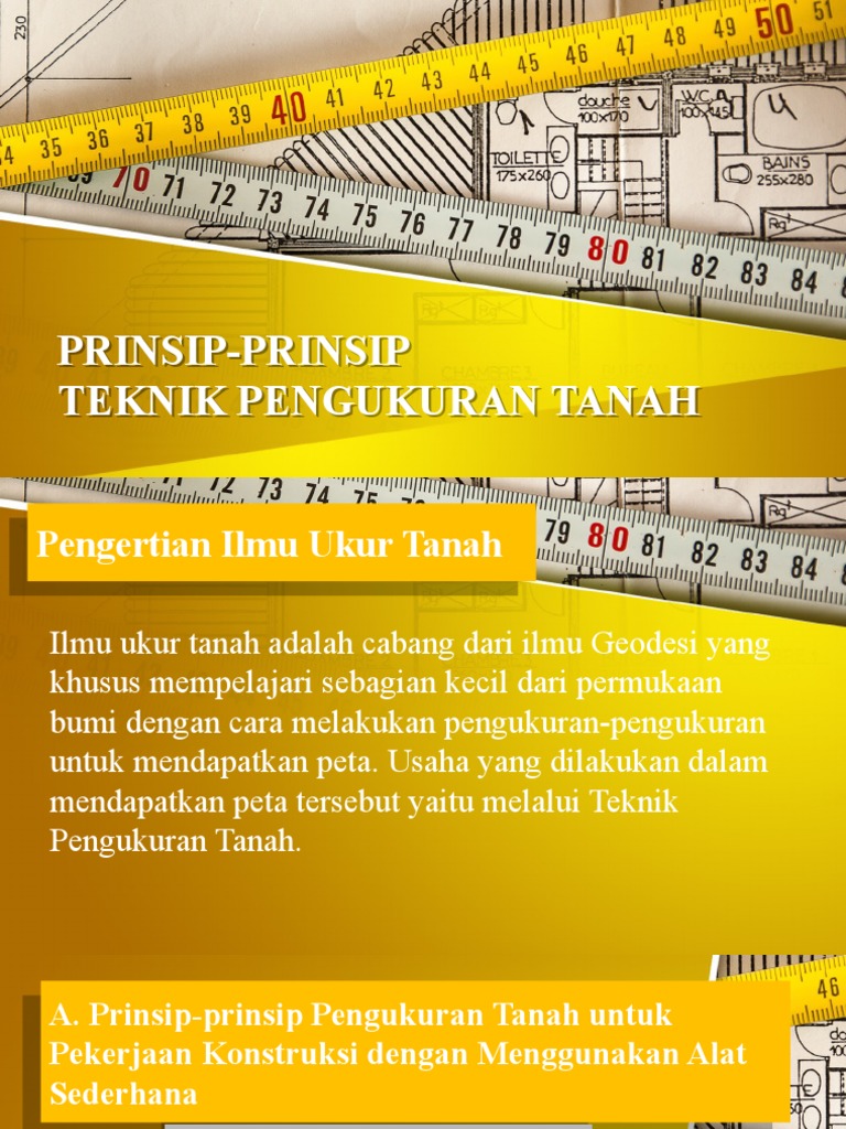 Prinsip-Prinsip Teknik Pengukuran Tanah | PDF