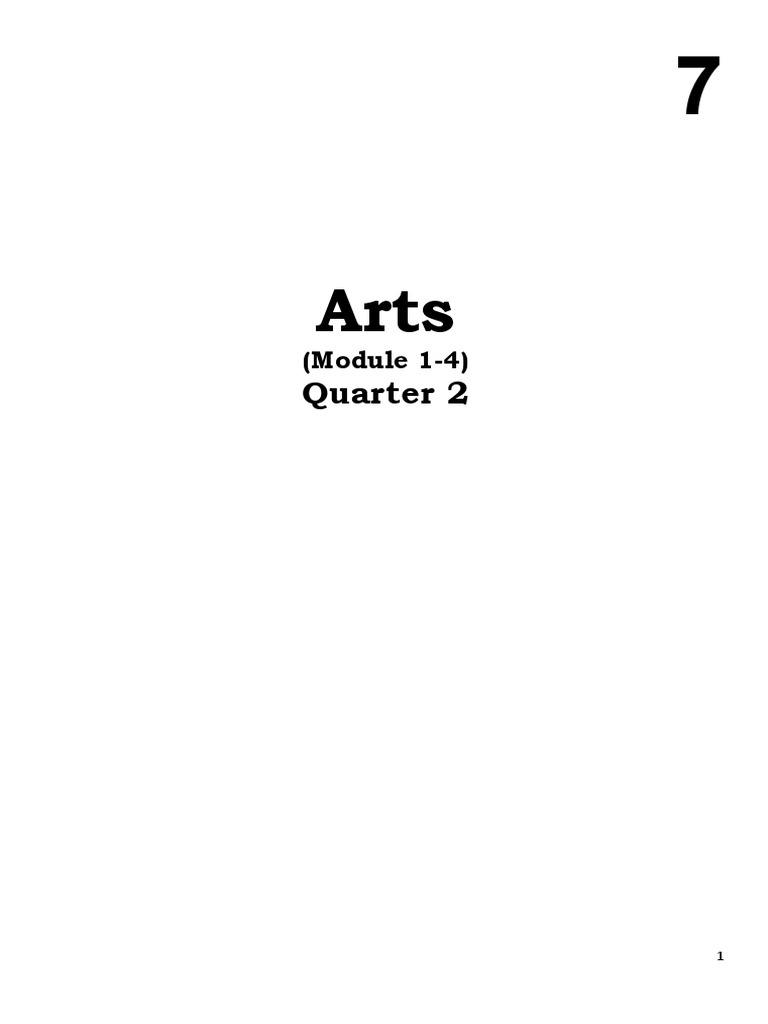 Arts 7 Quarter 2 Module 1 4 | PDF | Composition (Visual Arts) | Weaving