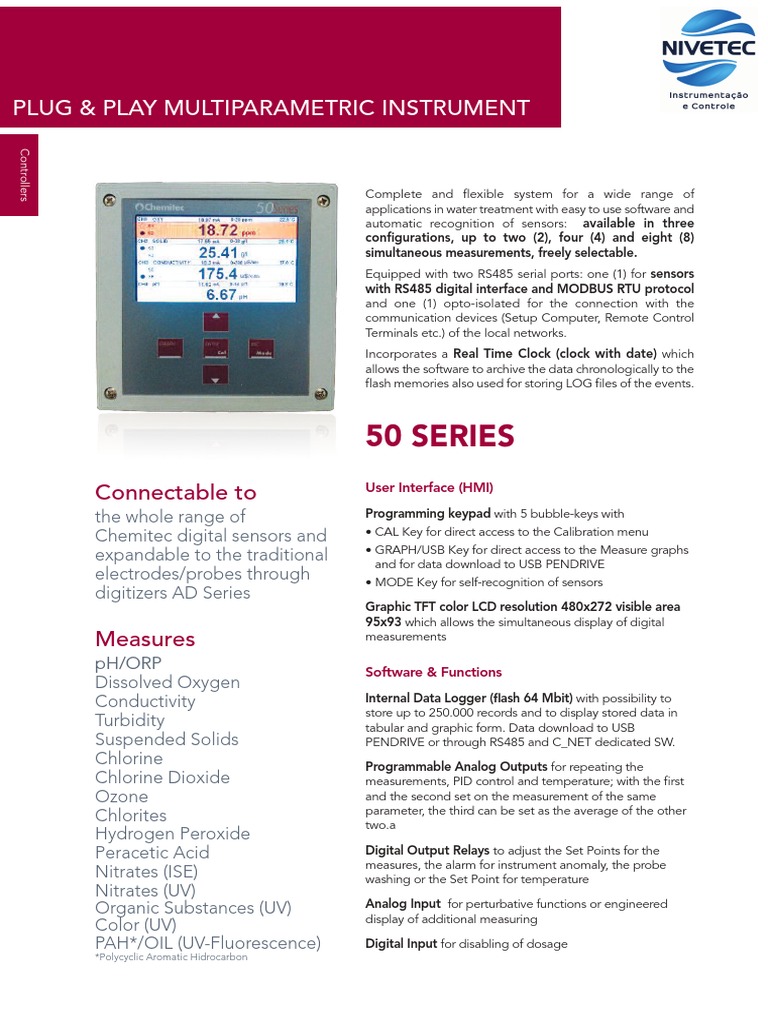 Chemitec 50 Series Controller Manual | PDF | Information And ...