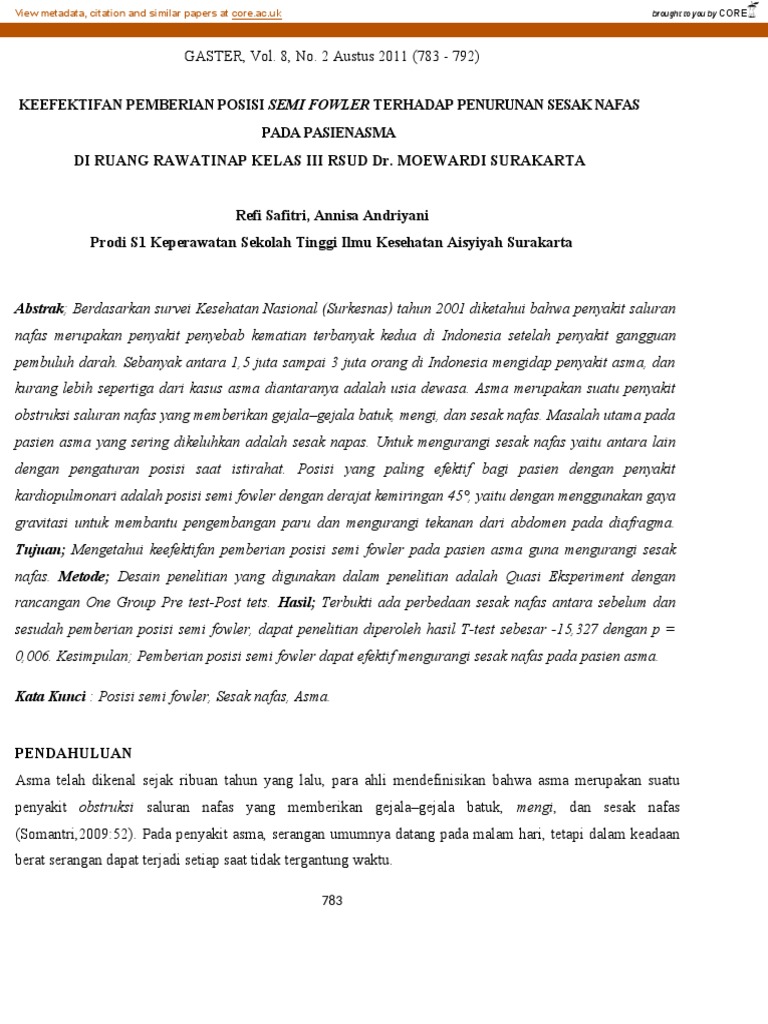 Jurnal Posisi Semi Fowler-Dikonversi | PDF