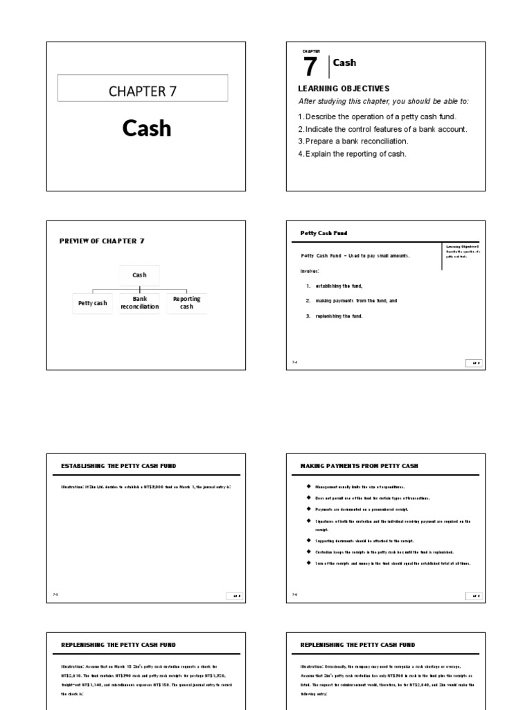 ch07 Cash - Student | PDF | Cheque | Cash And Cash Equivalents