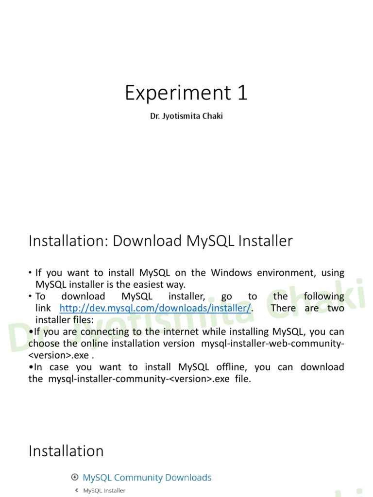 Experiment 1: Dr. Jyotismita Chaki | PDF | Table (Database) | Computing