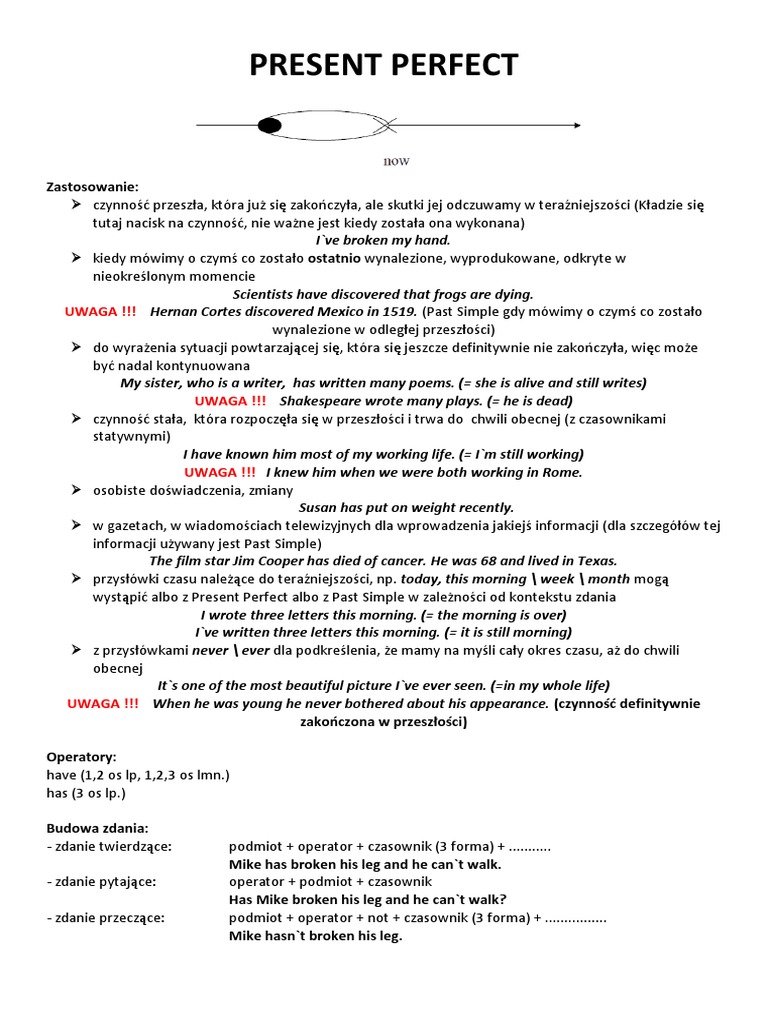 Present Perfect | PDF