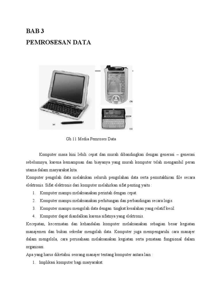 Pemrosesan Data | PDF