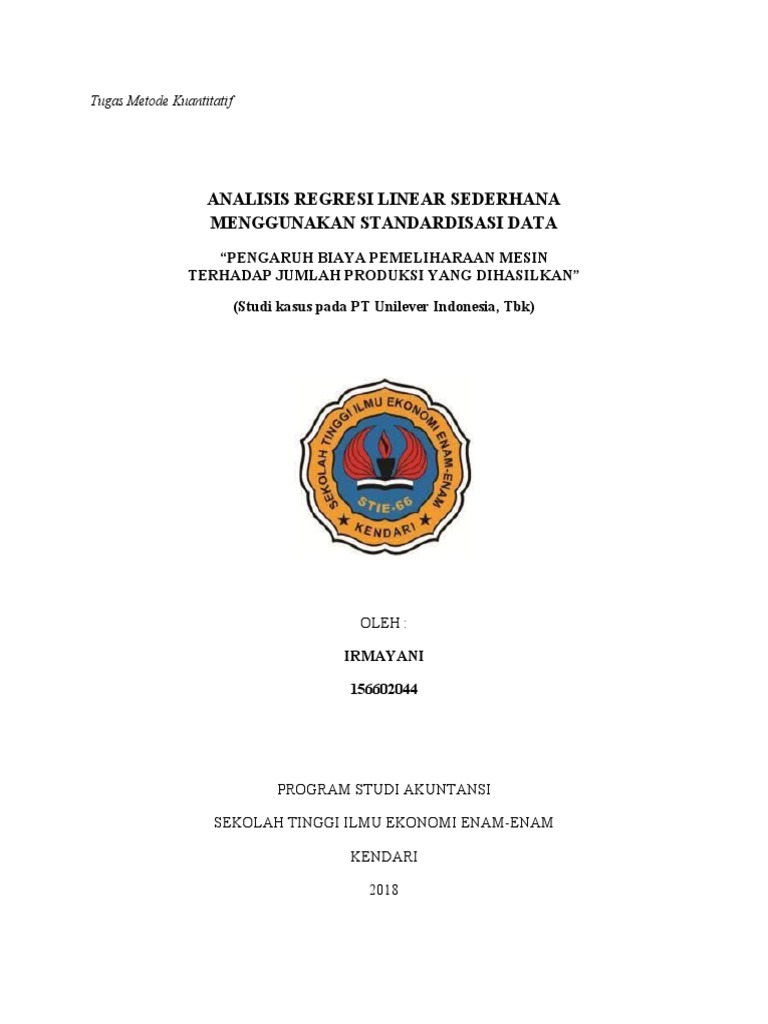 Tugas Metode Kuantitatif SPSS | PDF