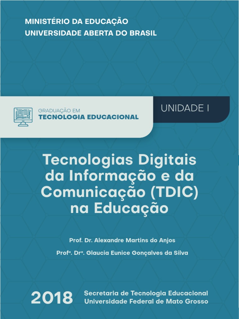 Livro - Tecnologias Digitais Da Informação e Da Comunicação (TDIC) Na ...