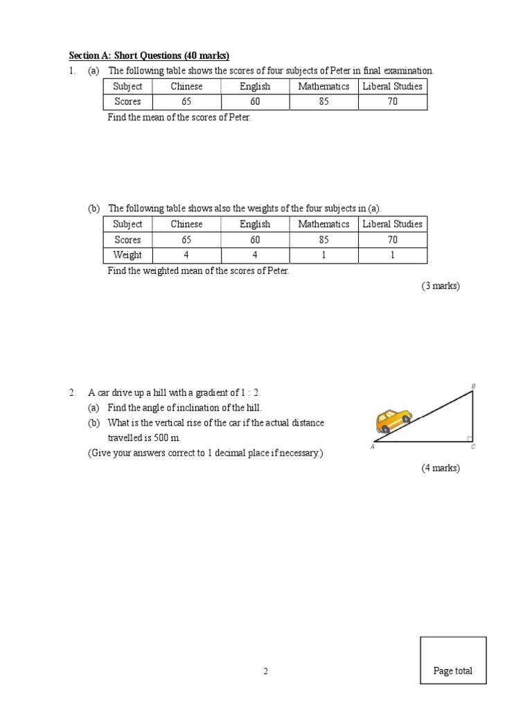 S3 Maths Final Exam 2019-2020 | PDF | Interest | Mathematics