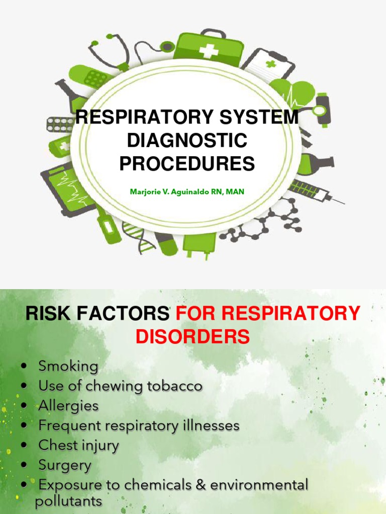 Respiratory Diagnostic Procedures Aguinaldo Updated | PDF | Respiratory ...
