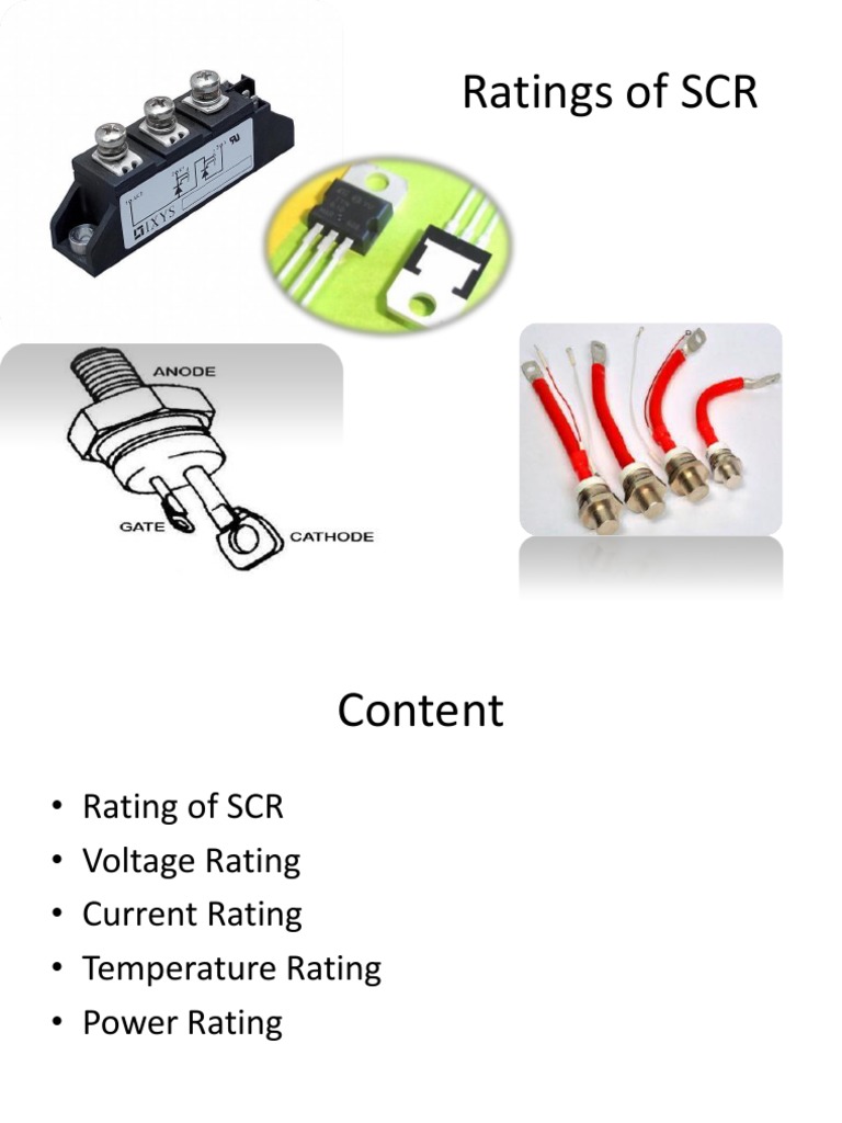 Ratings of SCR | Download Free PDF | Electrical Engineering | Metrology