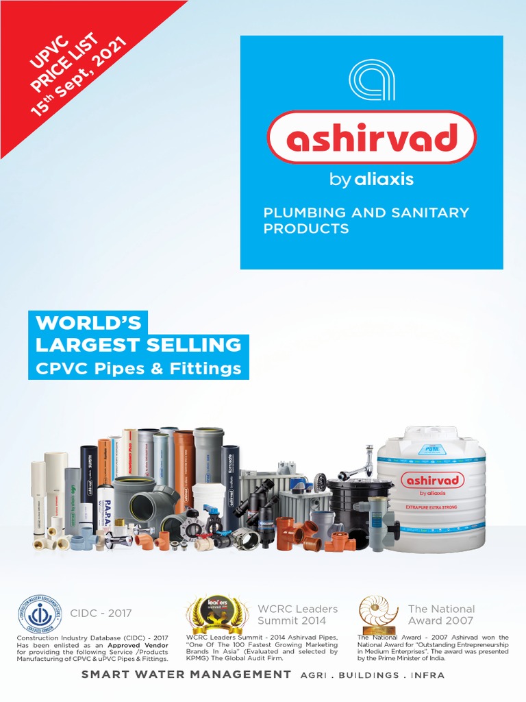 UPVC Price List - 15th Sept 2021 | PDF | Pipe (Fluid Conveyance ...