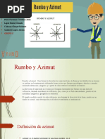 Trabajo 2 Topografia RUMBO Y AZIMUT | PDF | Azimut | Navegación