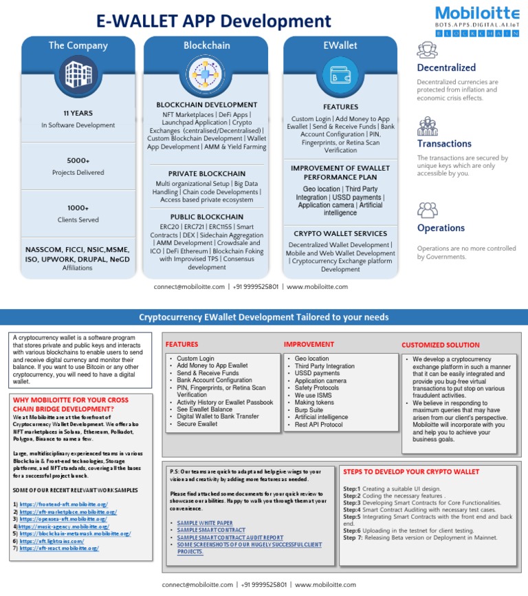 E-WALLET APP Development Mobiloitte | PDF | Cryptocurrency ...