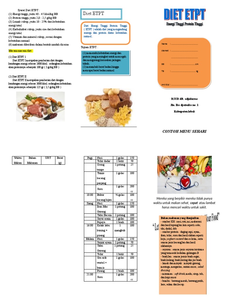319860884-2-Leaflet-Etpt (Word) | PDF | Kesehatan Holistik