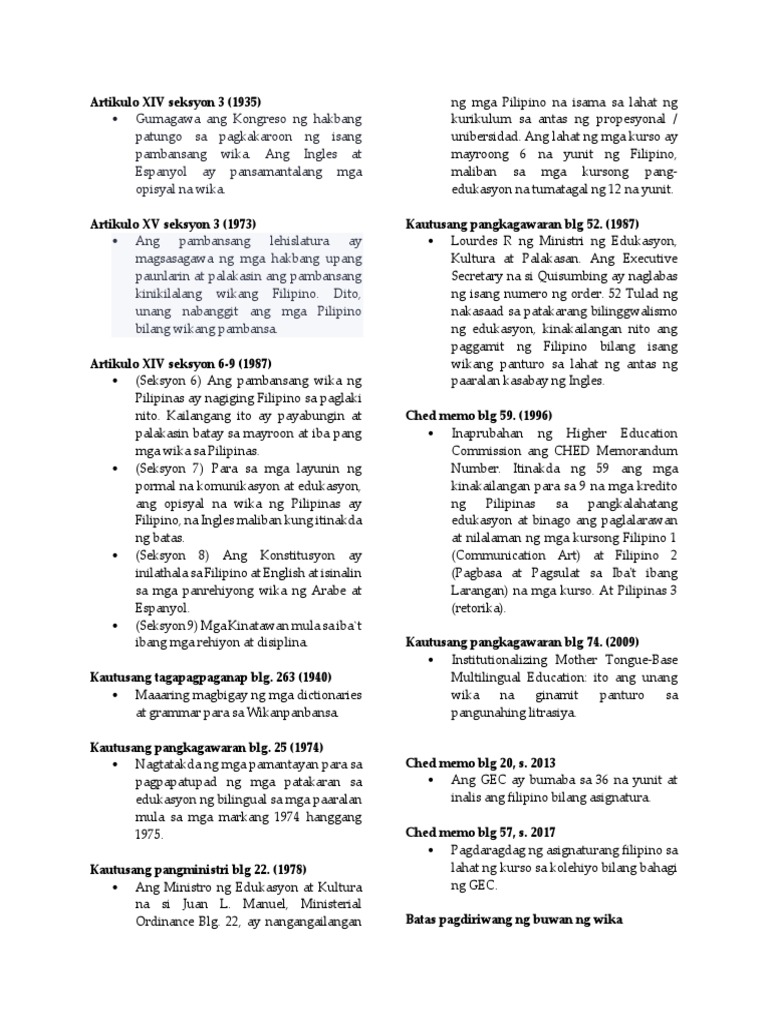 KOMFIL Reviewer | PDF