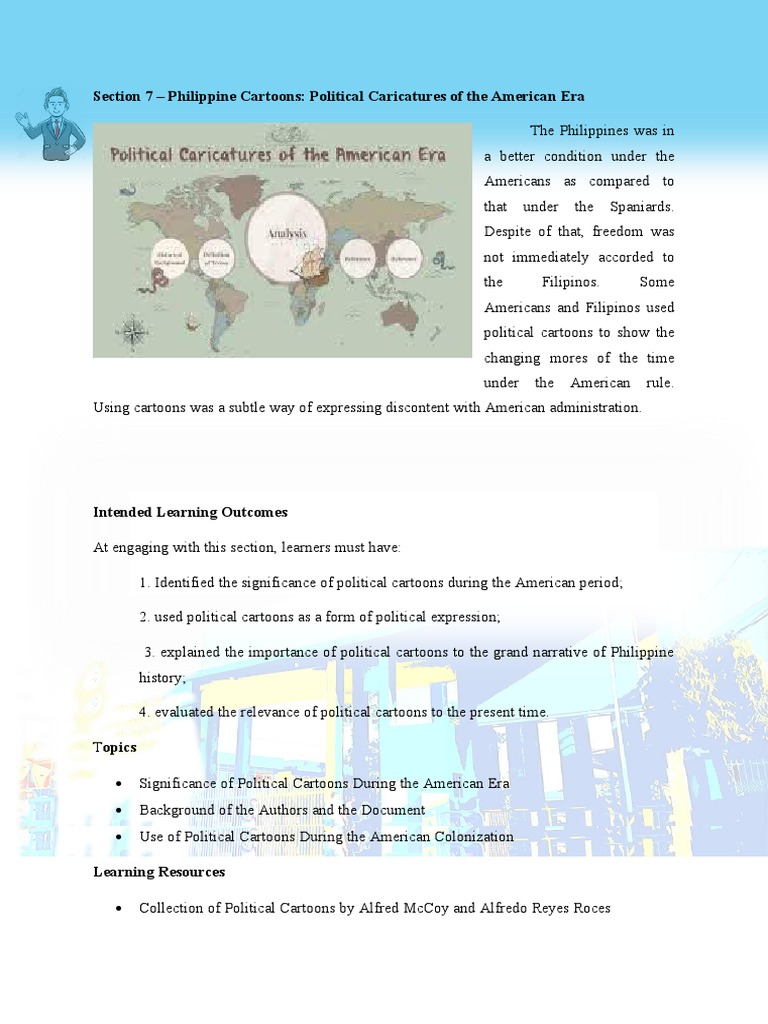 Section 7 - Philippine Cartoons: Political Caricatures of The American ...