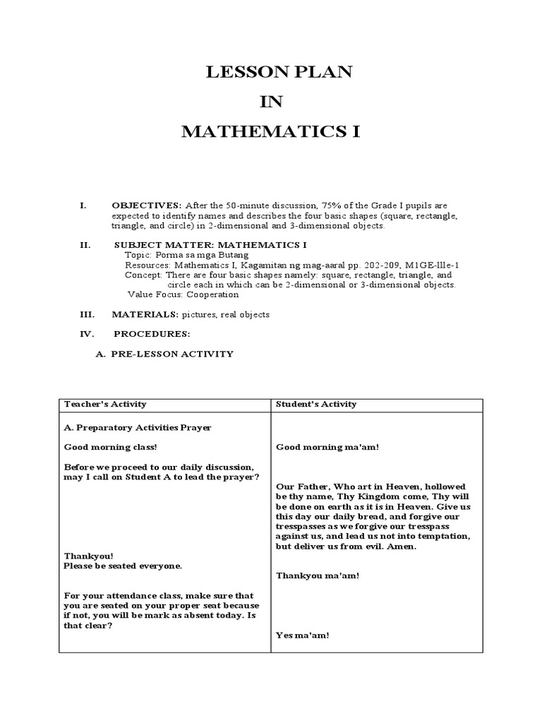 Exploring Shapes: A Lesson on Identifying 2D and 3D Geometric Figures ...