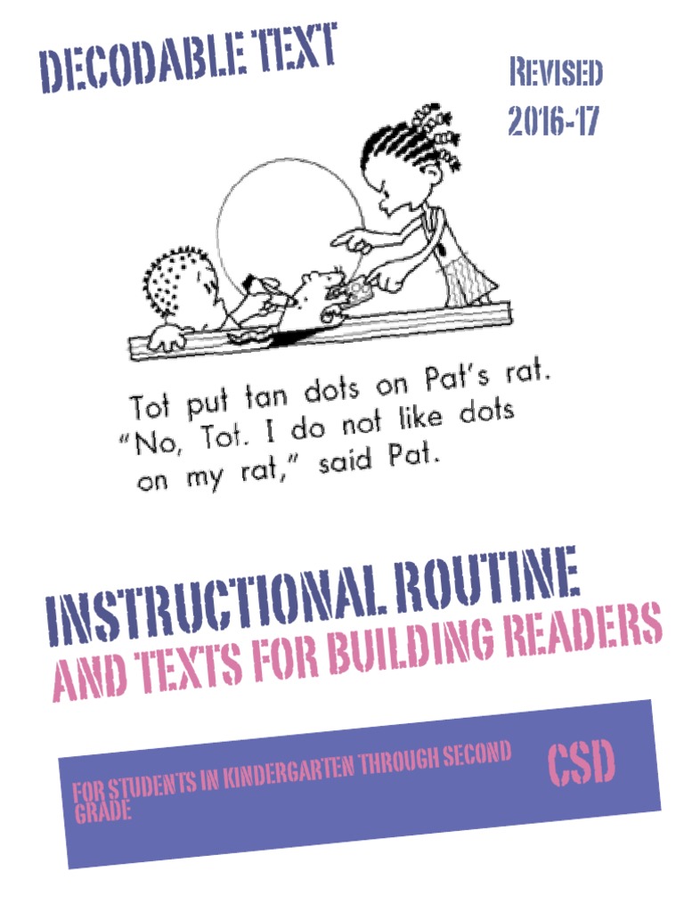 K-2 Decodable Book | PDF | Phonics | Linguistics