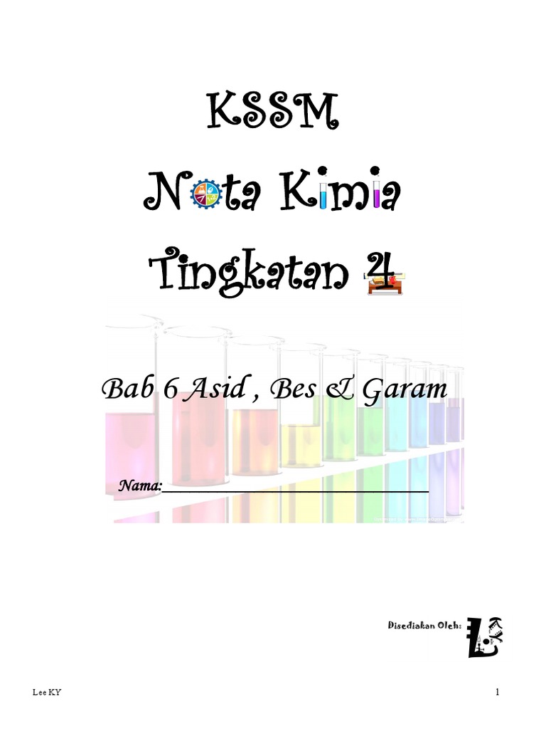 Bab 6 Kimia T4 KSSM | PDF