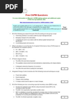 Capm Formula Cheat Sheet | PDF