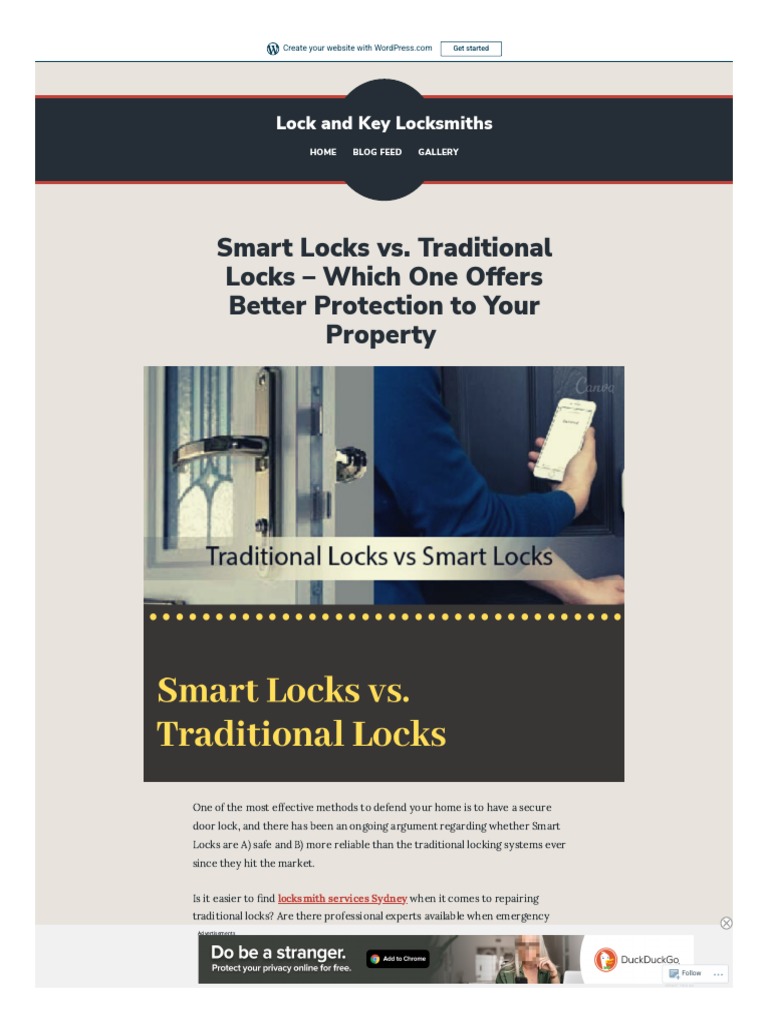 Smart Locks vs. Traditional Locks - Which One Offers Better Protection ...
