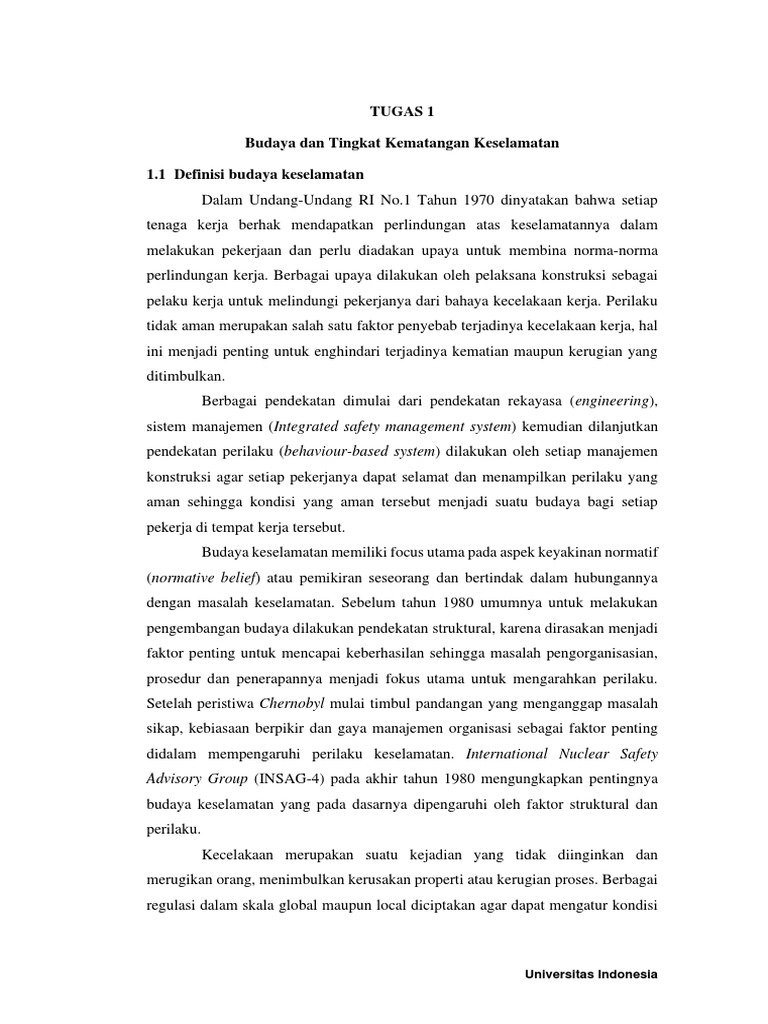 Kelompok 3 - K3LL - Tugas 1 Budaya Keselamatan | PDF | Komputer